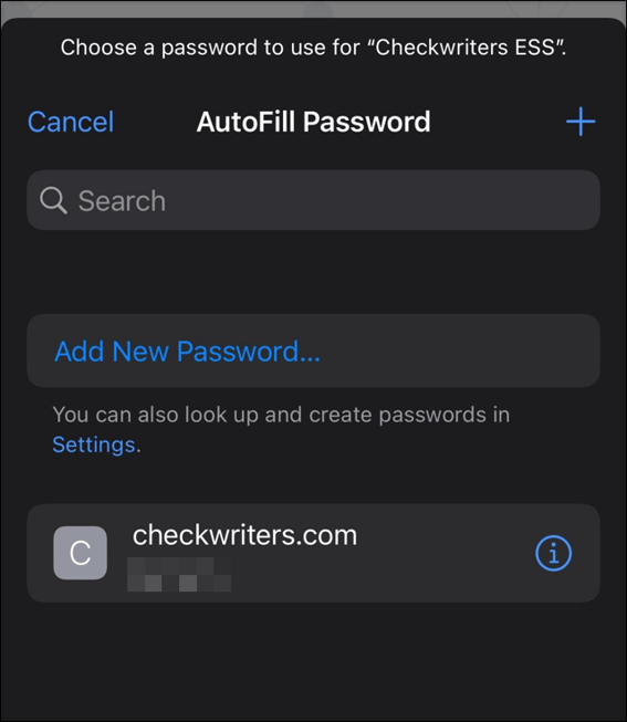 Remember Login Credentials (ESS)